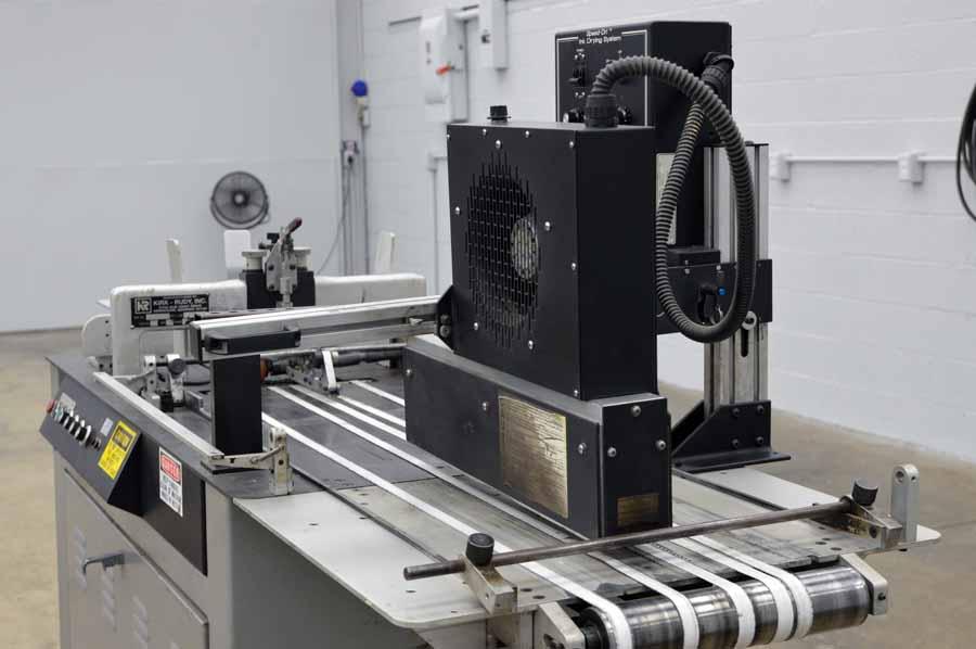 Lot #73: Kirk Rudy 215 Labeling System with Model 4560 Conveyor Dryer ...